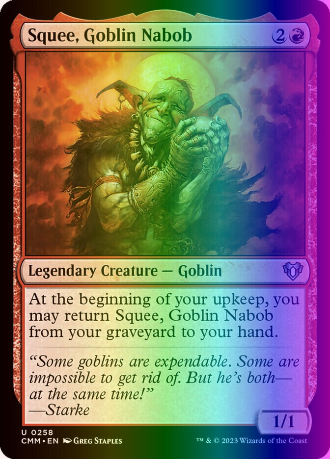 MTG Magic the Gathering Squee, Goblin Nabob (258/1173) Commander Masters NM FOIL | eBay