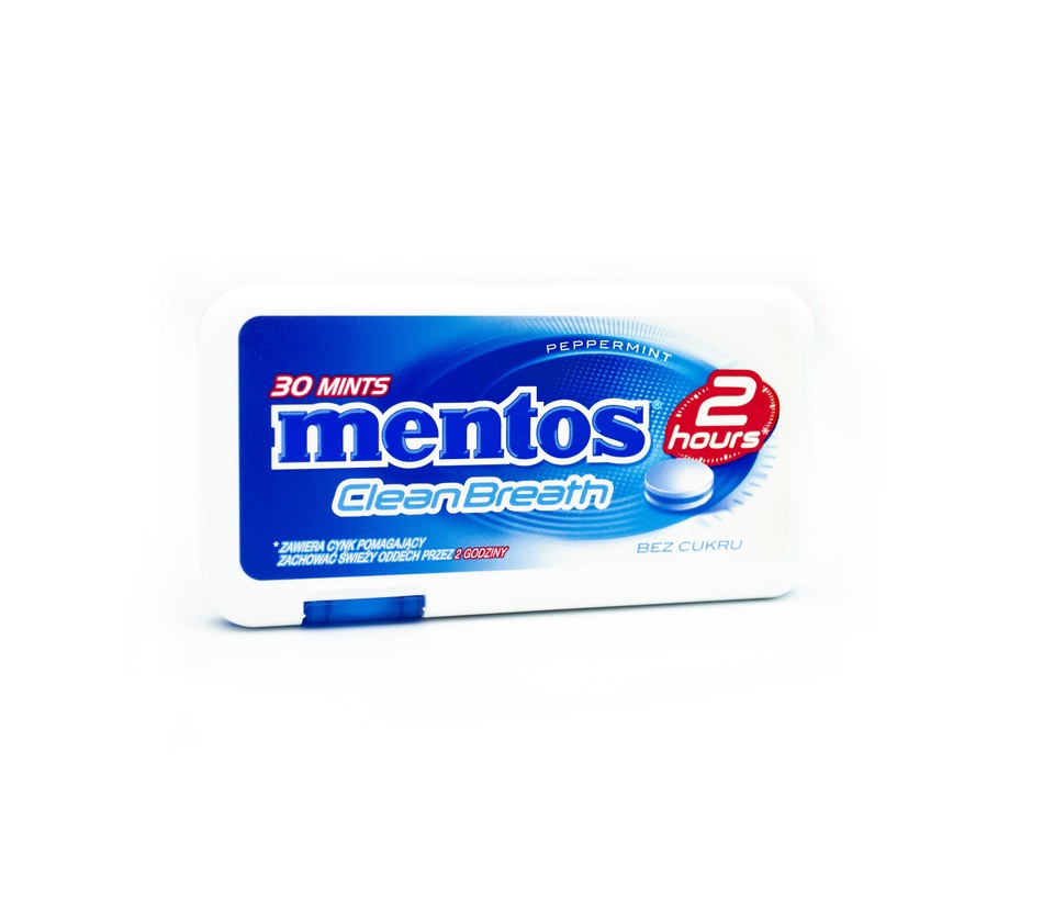 Mentos Clean Breath Peppermint Mints Family Pack 12x21g Sugar Free ...