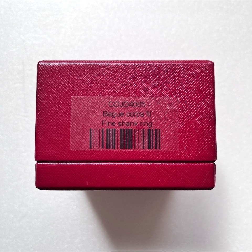 [Near Mint] Cartier Genuine Ring Jewelry case empty Box Red From Japan ...