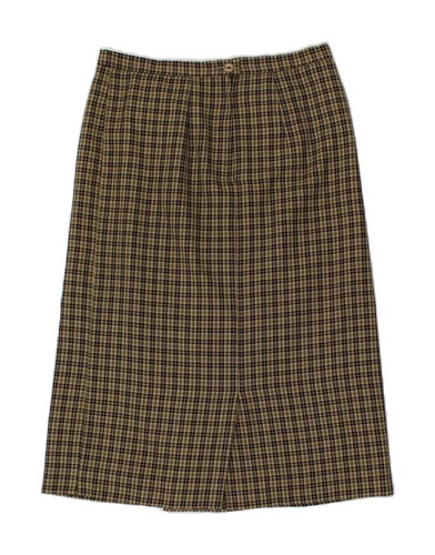VINTAGE Womens Straight Skirt W30 Medium Green Check AC02 | eBay