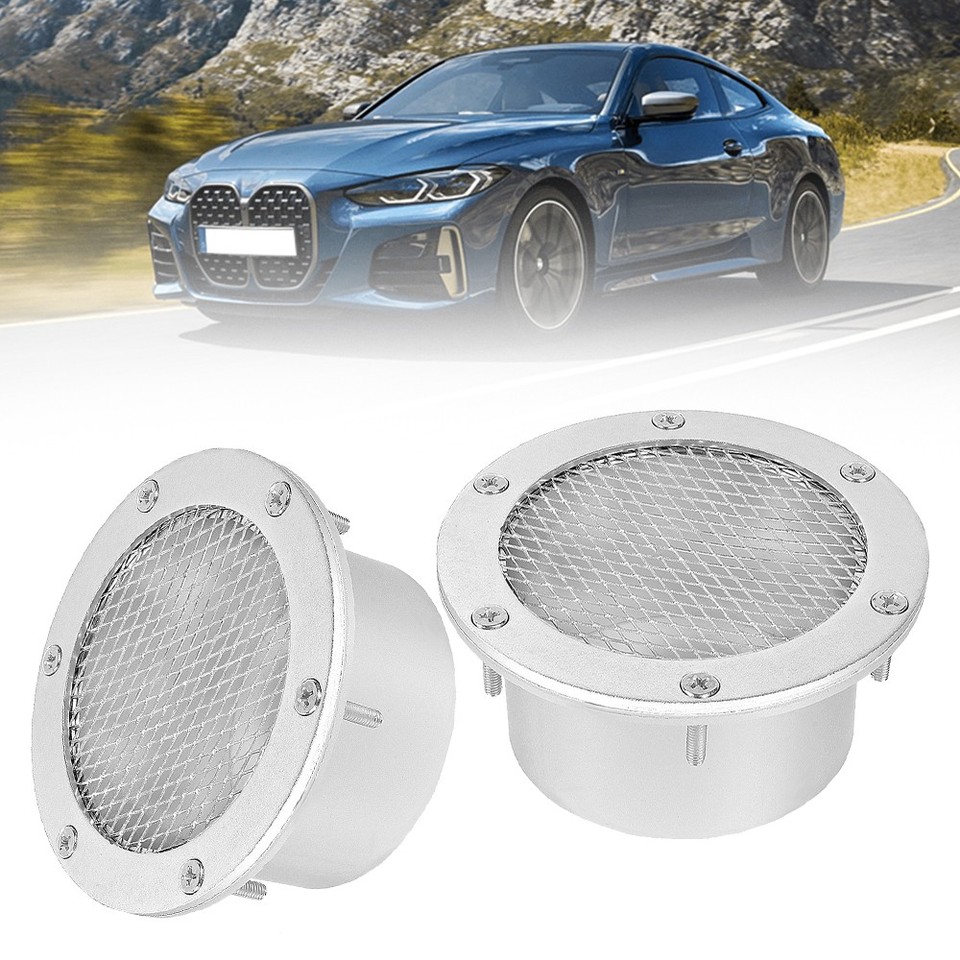 Universal Car Racing Air Duct Grill Bumper Vent inlet Cold Air intake ...