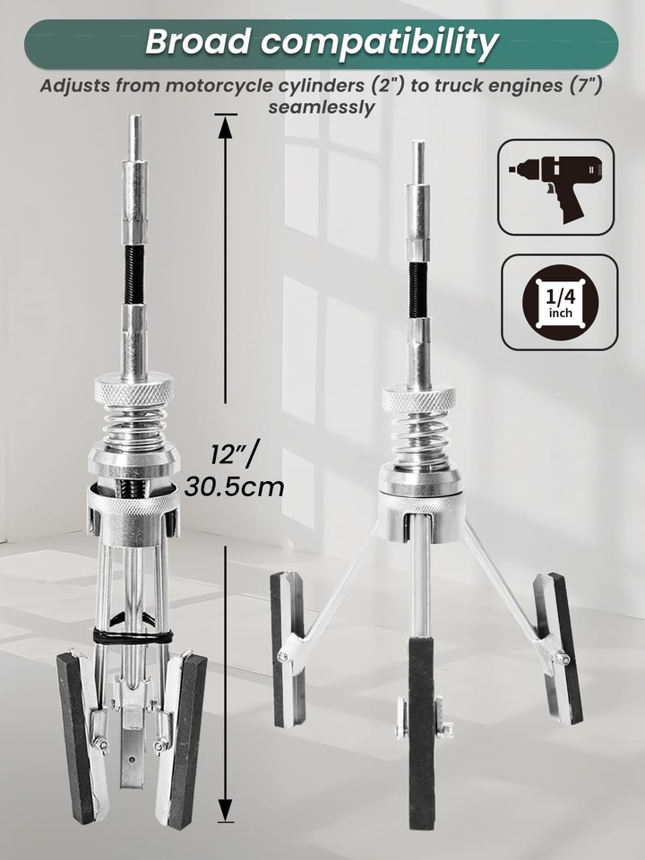 Cylinder Hone Adjustable Deglazer 2" to 7" Diameter Cylinder Hone Tool ...
