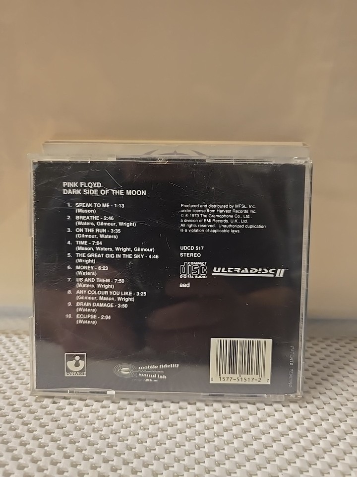 Pink Floyd Dark Side Of The Moon CD 24 KT GOLD MFSL OG Master Recording ...