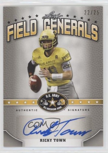 2015 Leaf US Army All-American Bowl Field Generals /25 Ricky Town #FG ...
