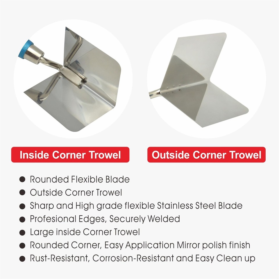Hanroy 2 PC Corner Tool Set,Inside Corner Knife & Outside Corner Knife ...