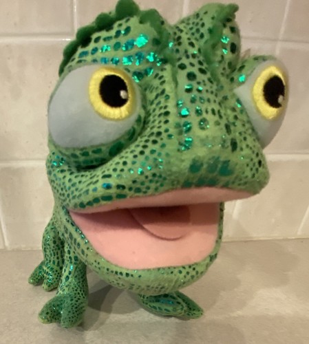 Disney Tangled Pascal Chameleon Plush Green Metallic Lizard Rapunzel ...
