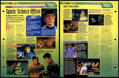 Spock: Science Officer - Starfleet Personnel - Star Trek Fact File Page ...