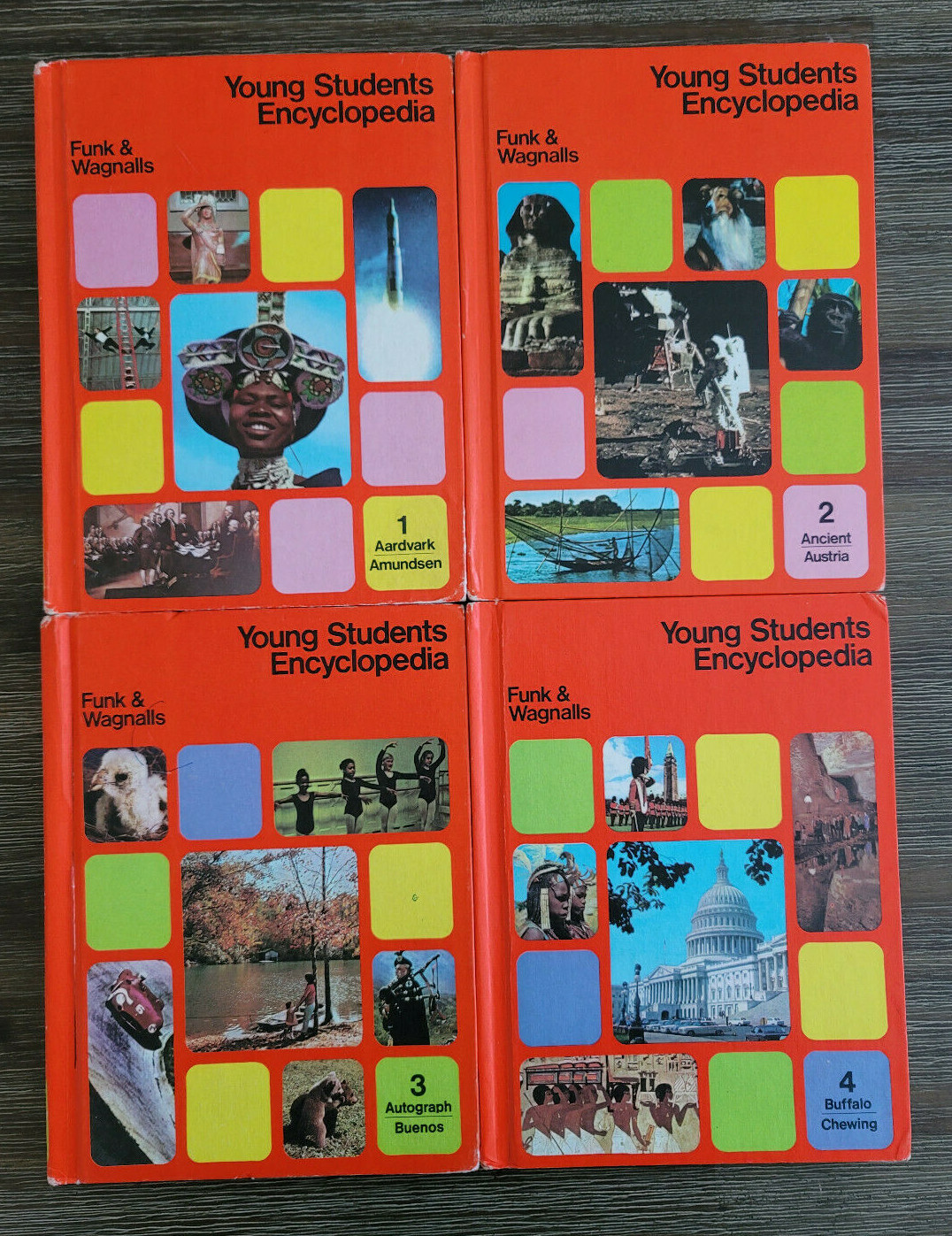1972-73 YOUNG STUDENTS ENCYCLOPEDIA COMPLETE SET 1-20 HARDCOVER FUNK ...
