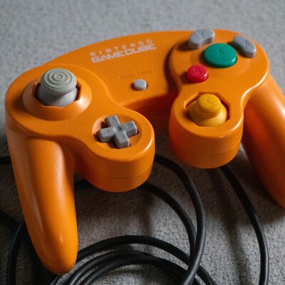 Nintendo Official GameCube Controller Orange NGC DOL-003 | eBay