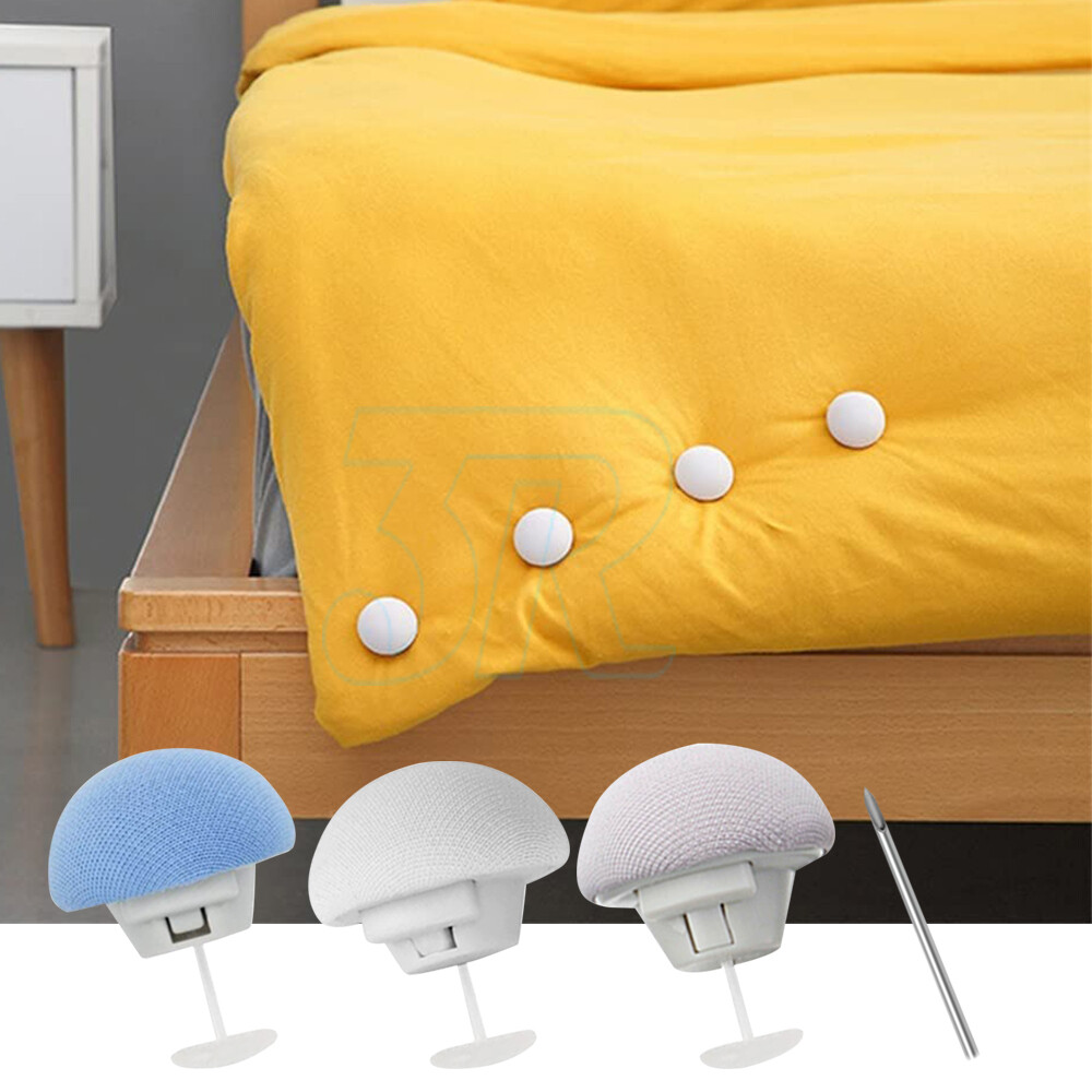 32 Pcs Bedding Duvet Quilt Cover Snaps Fixing Clips Fastener Holder ...