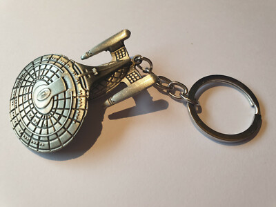 Star Trek Key Chain Ncc 1701-D Enterprise Captain Picard Kirk Starfleet ...