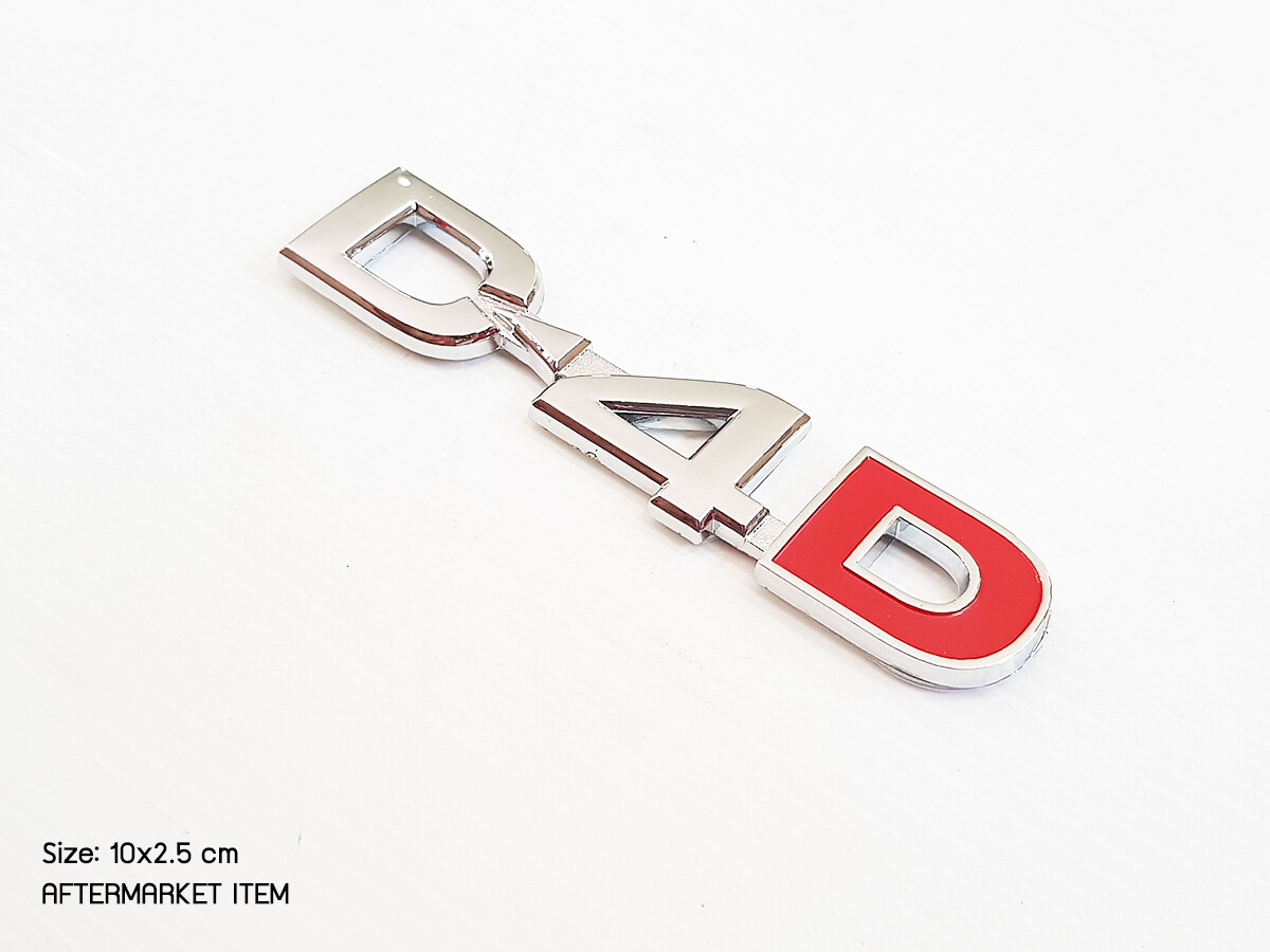 1 PC of D4D CHROME LOGO EMBLEMS BADGES FOR TOYOTA VIGO MK6 MK7 2005 ...