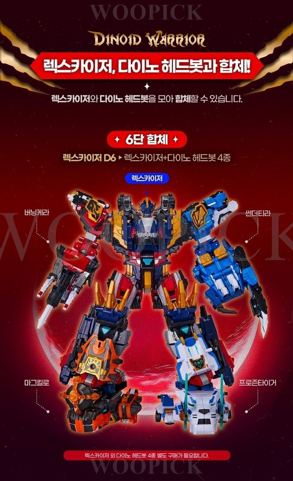 Miniforce Dinoid Warrior REX KAISER Transformer Robot Body Toy ...
