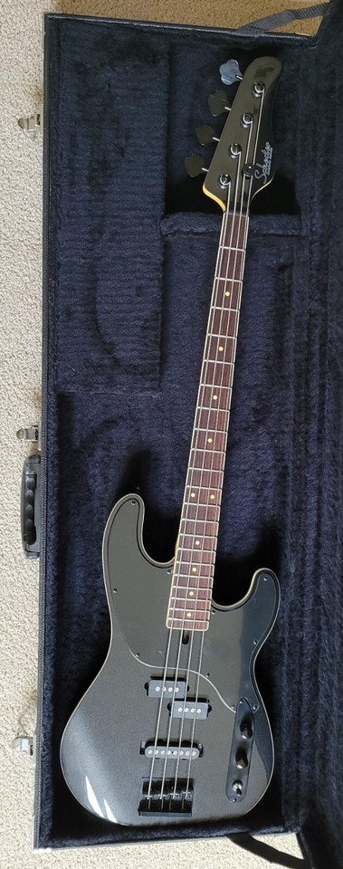 Schecter Michael Anthony Signature Bass Electric Guitar, Carbon Grey ...