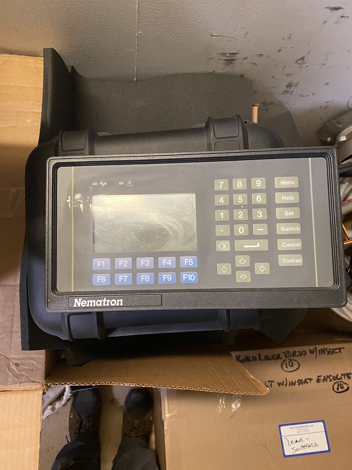 NEMATRON IWS-200 GRAPHICS LCD, 64K, 34-KEYS REV. C BIOS/FMW. 1.3 / HMI ...