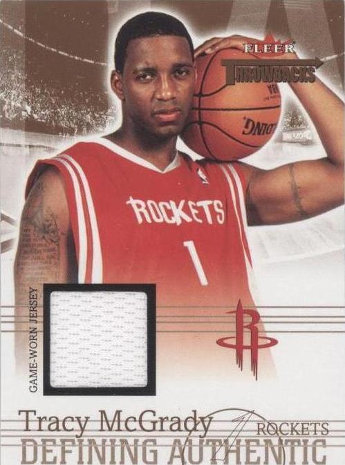 2004-05 Fleer Throwbacks - Defining Authentic Tracy McGrady #DA-TM ...