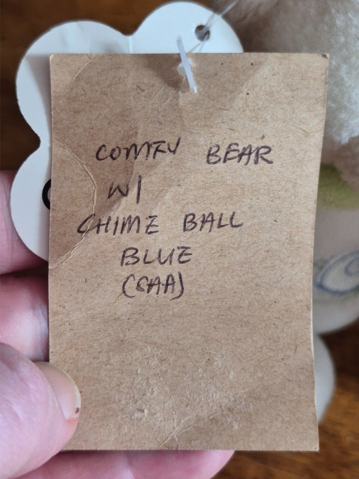 Aurora World Blue Comfy Bear with chime plush. Like new with tags ...