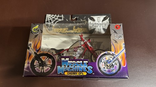 Muscle Machines Cherry CFL Jesse James West Coast Choppers 1:18 Scale ...