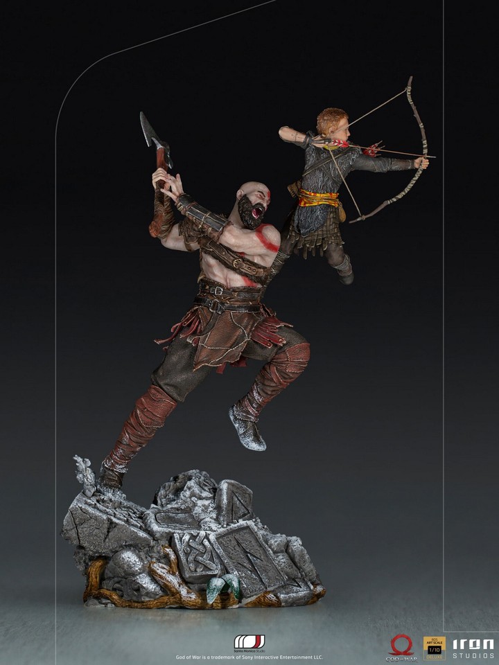 IRON STUDIOS Kratos and Atreus God of War Art Scale 1/10 Statue Model ...