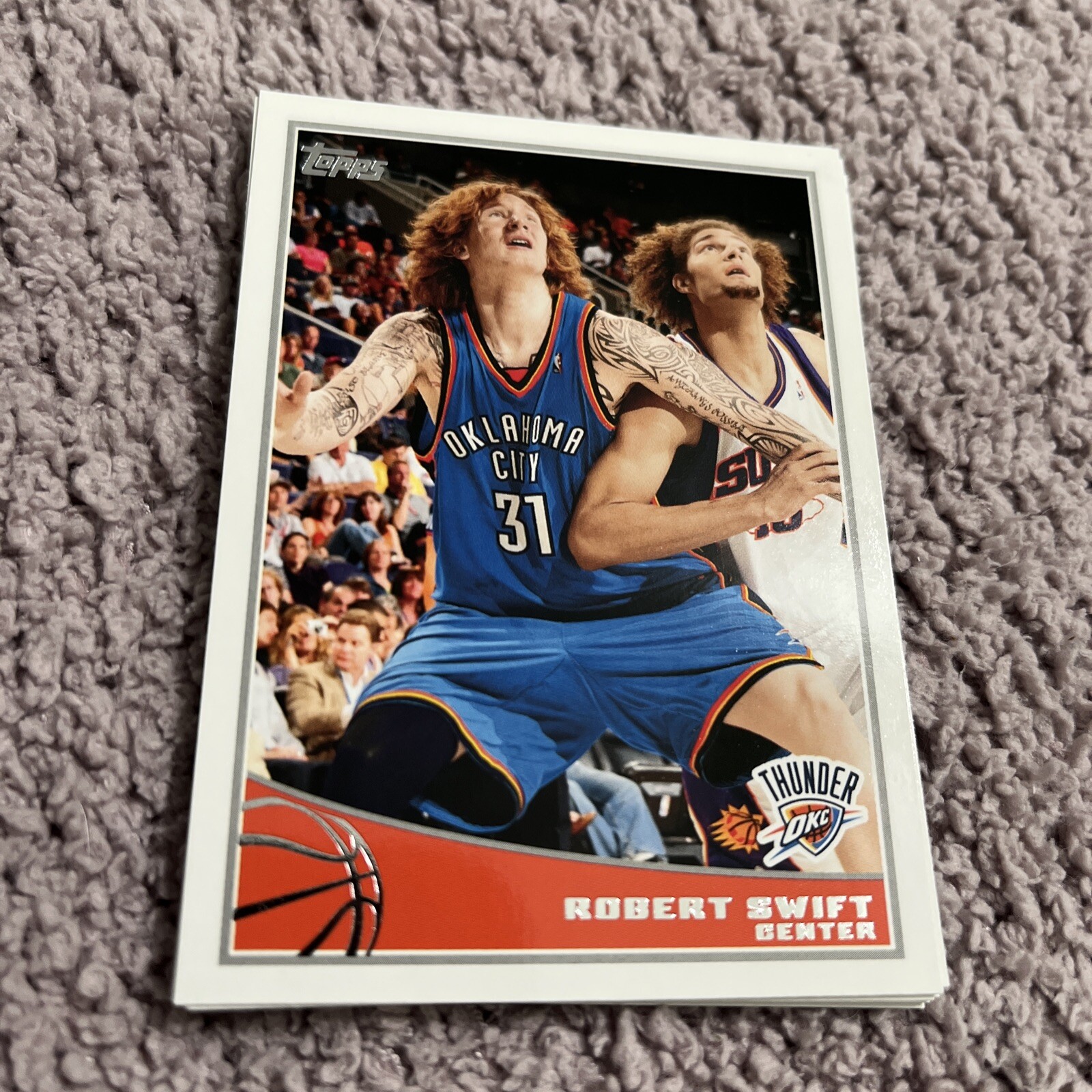 2009-10 Topps Oklahoma City Thunder Basketball Card #208 Robert Swift ...