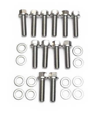 Chevy LT1 LT4 Exhaust Manifold Header Stainless Steel Bolts Camaro ...