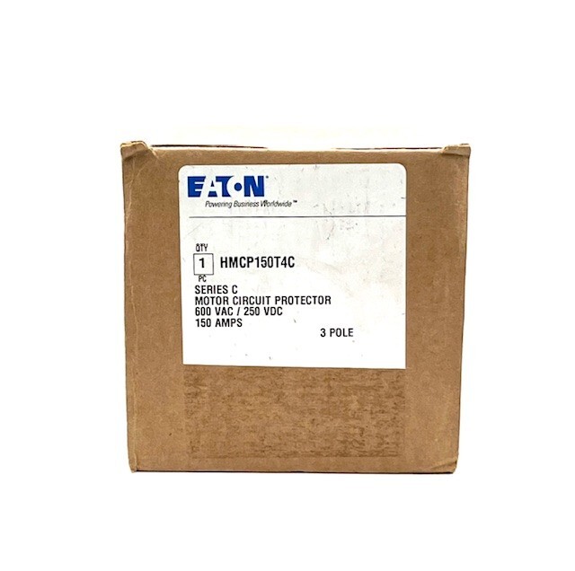 NIB - Eaton - HMCP150T4C - Molded Case Circuit Breaker - 150A, 3-Phases ...