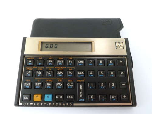 Vintage HP 12C Financial Calculator w/Original Cover, Made in USA | eBay
