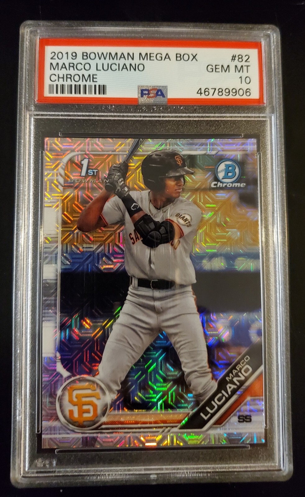 2019 Bowman Mega Box #82 Marco Luciano PSA 10 Gem Mint Giants Mojo ...