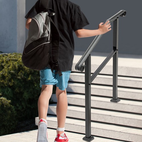 Carbon Steel Handrail Stair Rail for 3 Step Handrail Porches Outdoor ...