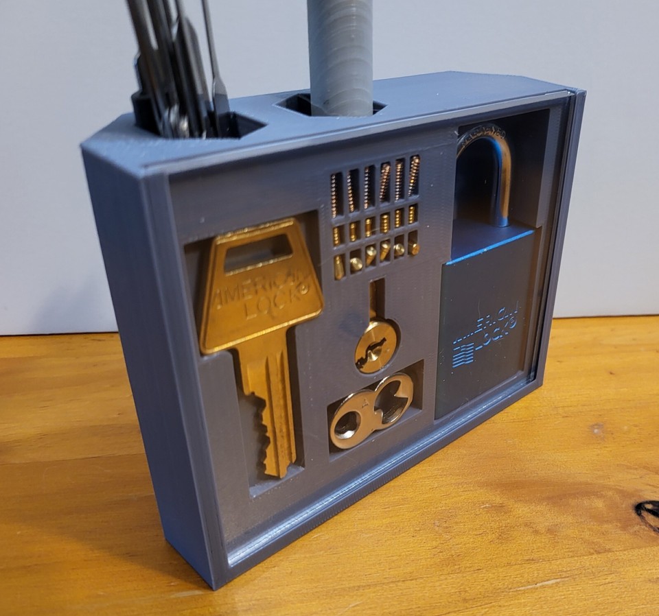 American Lock 1100 Exploded View Shelf Desk Display Mount Pick Stand ...