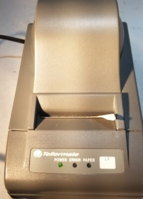 TELLERMATE CBM-270 Pos Thermal Receipt Printer POWERS UP FEEDS PAPER | eBay