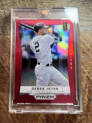 2012 PANINI PRIZM #22 DEREK JETER RED PRIZM SSP YANKEES 1st Year Of ...