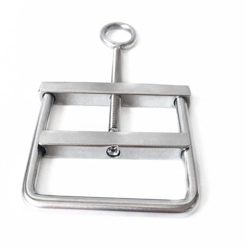 CBT Bondage Chastity Ball Stretcher Testicle Crusher Scrotum Clamp ...