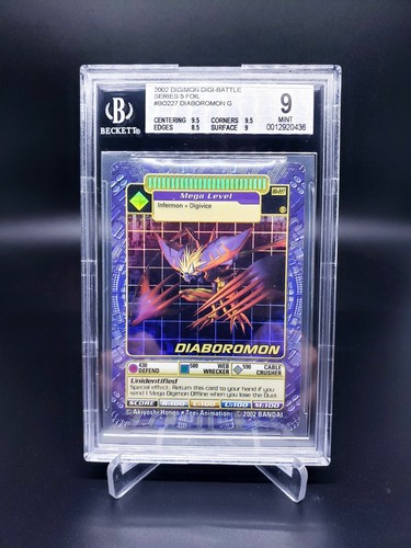 Digimon BGS 9 Diaboromon Digi-Battle Series 5 BO-227 Holo Foil Mint ...
