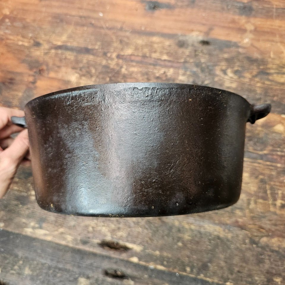 1920's #8 Wagner Ware Round DOME Roaster Dutch Oven W/ Drip Drop Baster ...