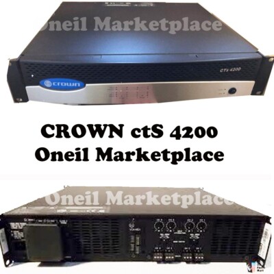 Crown CTs 4200 4-Channel Power Amplifier – 200W per Ch @ 4Ω – Pro Audio ...