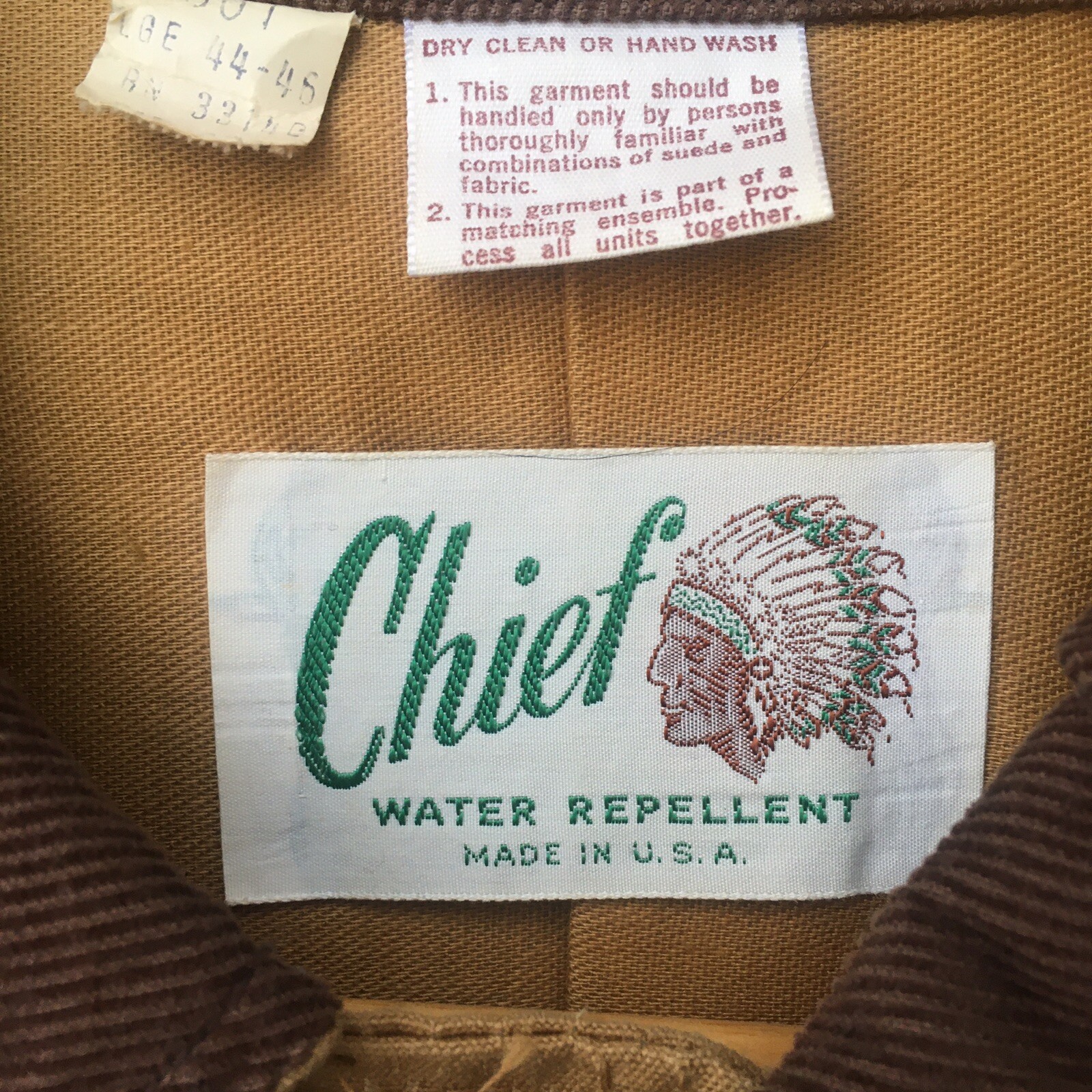 Vintage Chief Hunting Jacket Field Canvas Coat Mens S… - Gem