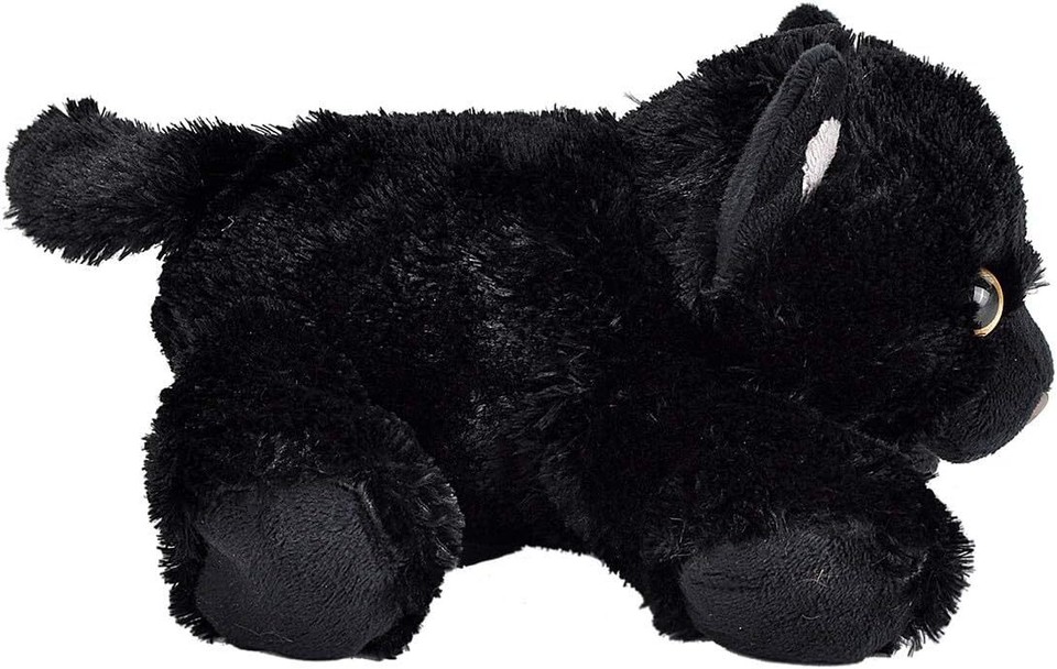 Wild Republic Black Cat Stuffed Animal, Plush Toy, Gifts for Kids, Hug ...