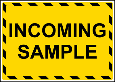 INCOMING SAMPLE | Laminated Vinyl Decal Sticker Label | eBay