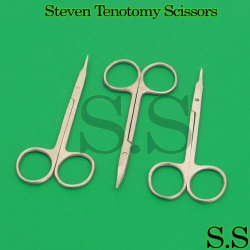 10 Pcs New Steven Tenotomy Scissors 5.25" Curved Tip 1.8" Surgical ...