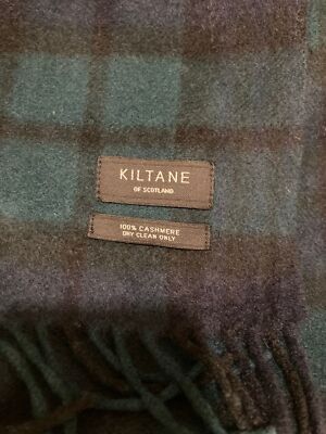 Kiltane of Scotland Cozy Blackwatch Tartan 100% CashmereScarf | eBay