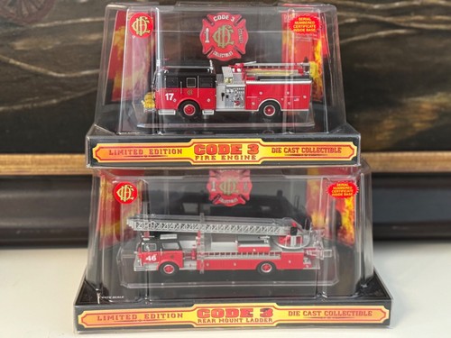 Code 3 Backdraft Set Chicago Fire Station Engine 17 Ladder 46 Poster 1/ ...