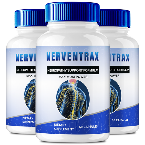 (3 Pack) Nerventrax Neuropathy Support Formula for Nerve Health ...
