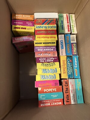 32 CLASSIC CARTOON VHS LOT | eBay