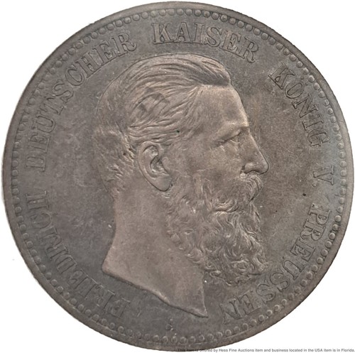 1888-A Germany Prussia Friedrich III 5 Mark 38mm Silver Encased Coin | eBay