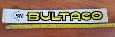 BULTACO STICKER LETTERING DECAL 12" NEW YELLOW | eBay