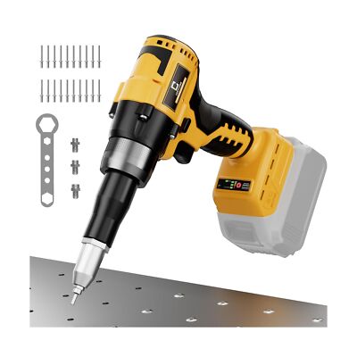 Pop Rivet Gun for Dewalt 20V Battery,Cordless Rivet Tool with 3 Size ...
