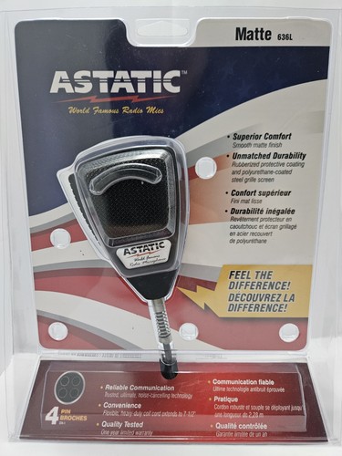 ASTATIC 636L CLASSIC CB Ham Radio Microphone 4 Pin mic NEW | eBay