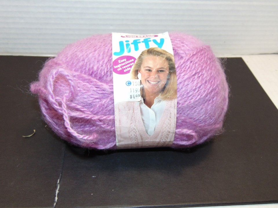 Lion Brand Jiffy Yarn Lot (3) Color 319 Look Acrylic 2.5oz | eBay
