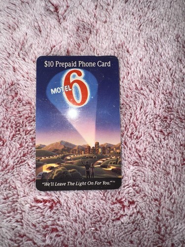 Vintage Motel 6 Prepaid Phone Card ( Expired) | eBay